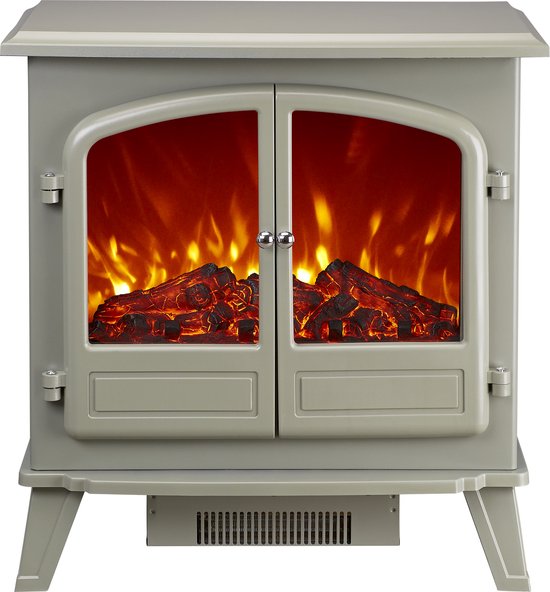 Weybourne Grijs LED - Elektrische kachel - Verwarmd - Elektrische ...