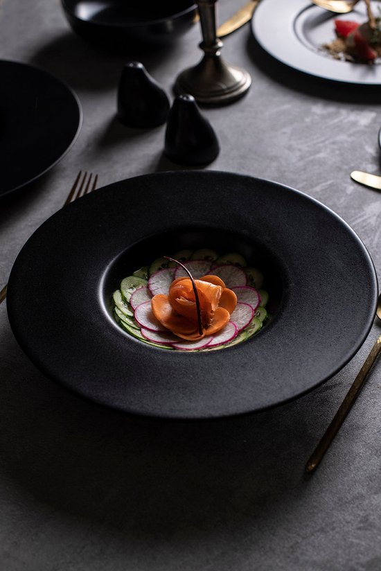 Bonna Pasta Bord - Notte Neat - Porselein - 30 cm 360 cc - set van 4 ...