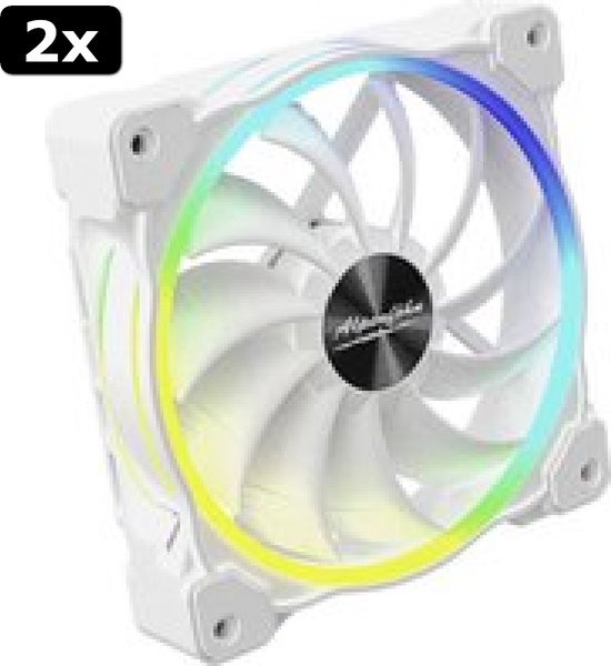 2x Alpenf√∂hn Wing Boost 3 ARGB PWM PC-ventilator Wit (b x h x d) 120 x 120 x 25 mm... | bol.com