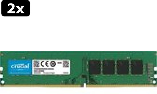2x Crucial CT16G4DFD832A geheugenmodule 16 GB DDR4 3200 MHz | bol.com