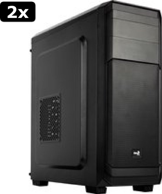 2x Aerocool Aero-300 Midi-Toren Zwart | bol.com