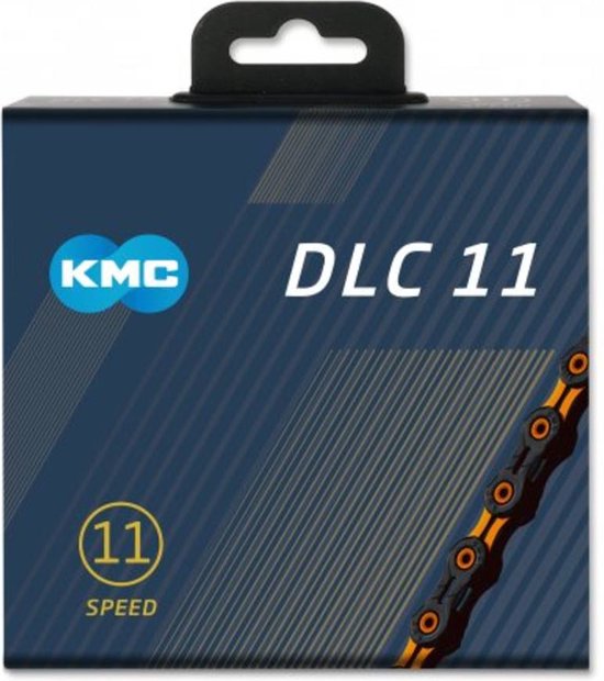 KMC X11 DLC Fietsketting 11 speed - Zwart/Oranje | bol