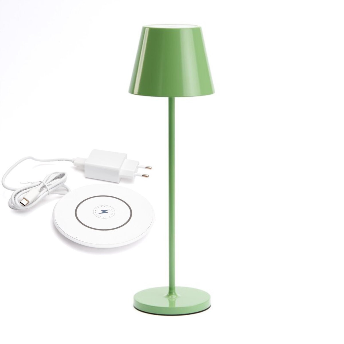 Premium LED Tafellamp met oplaadstation - Oplaadbaar & Draadloos - Voor ...