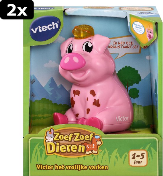 2x Vtech Zoef Zoef Dieren Victor Varken | bol.com