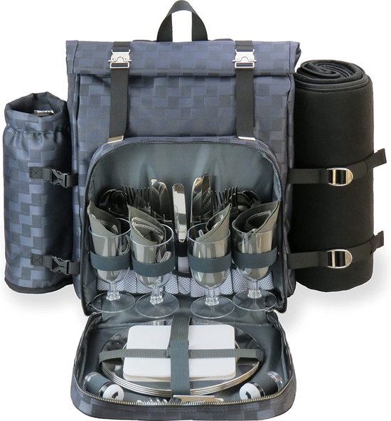 Picknick rugzak - buiteneten - picknick – picnic backpack - zomer ...