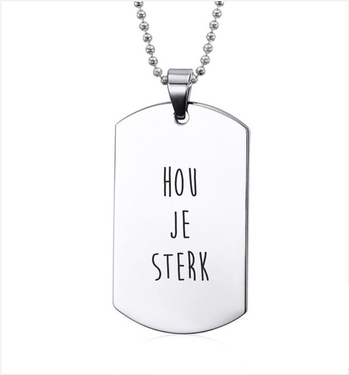 Ketting RVS - Hou Je Sterk | bol.com