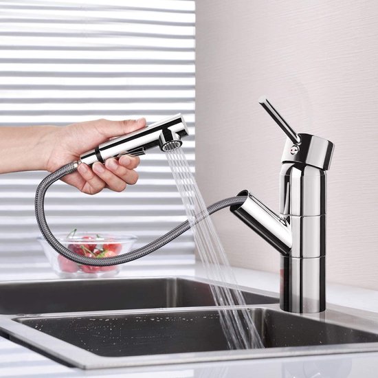 Uittrekbare Keukenkraan - Kraan - Moderne Kraan - Interieur - Met Uittrekbare Stang -... | bol.com