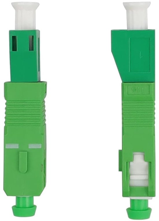 Fiber Optic Adapter - 2pcs Coupling LC/APC - SC/APC Plug - Green Hybrid ...