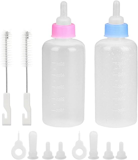 Allecto plus - 2-delige flessenset voor huisdieren - 60 ml kweekfles ...