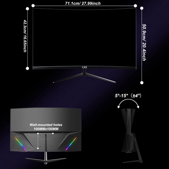 32 Inch Curved Gaming Monitor – Curved Scherm – PC Monitor – Gaming ...