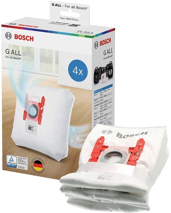 Bosch Stofzuigerzakken - PowerProtect - 4 stuks - BBZ41FGALL | bol