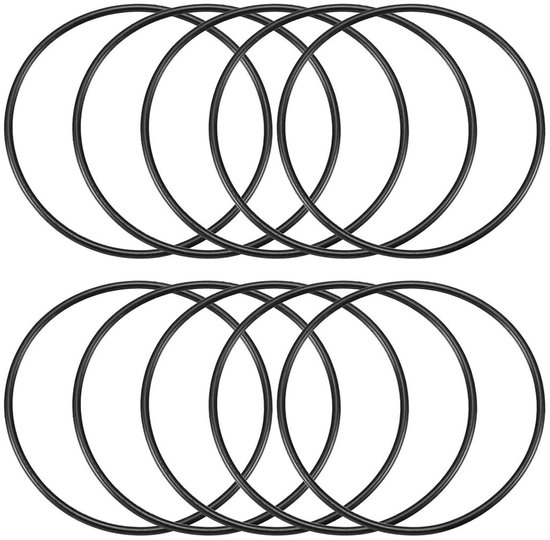 Pack of 10 Nitrile Rubber O-Rings - 120mm Outer Diameter - 112mm Inner ...