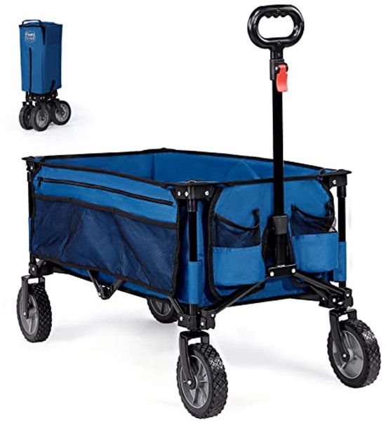 Opvouwbare Bolderkar voor Strand en Tuin - Transportwagen voor Diverse ...