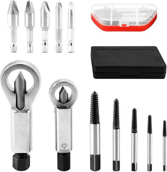 12 Piece Nut Splitter Set - Rusted Damaged Bolt Remover - Portable ...