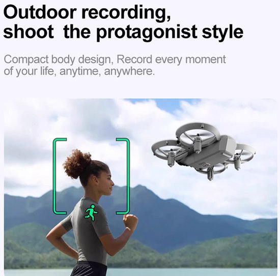 Mini drone GT3 avec caméra 8K, 180° ESC, WiFi FPV, positionnement ...