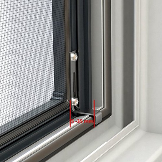 Insectenbescherming Spanraam voor Ramen - Vliegengaas Aluminium 140 x ...