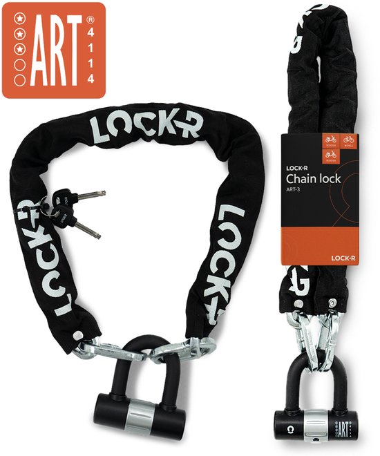 LOCK-R - Kettingslot - ART 3 Beveiligd - Scooterslot & Fietsslot ...