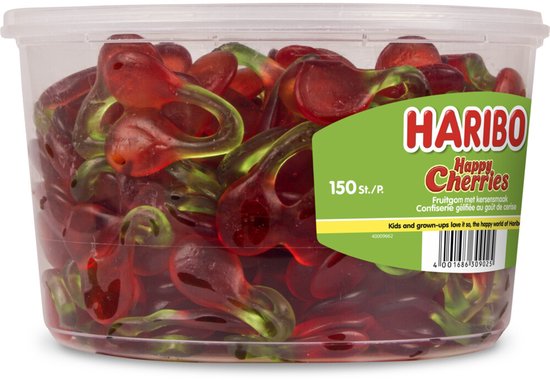 Haribo Kersen - silo 150 stuks - Doos 6 silo's | bol