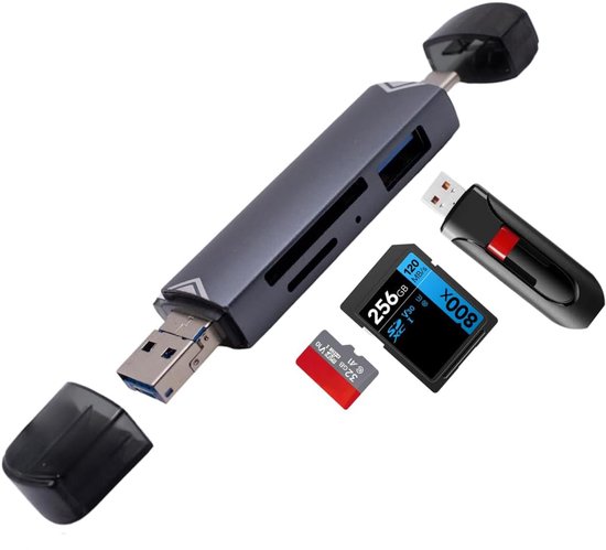 Gsedaox-SD Kaart Lezer USB C-6 in 1-Micro SD Kaartlezer USB 3.0 -Card ...