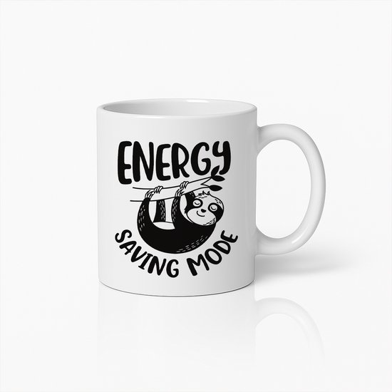 Energy Saving Mode Mok – Schattige Luiaard Koffiebeker – Grappig Lui ...