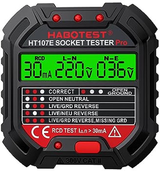 Socket Tester - Automatische Spanningsmeter - 90-250V met ...