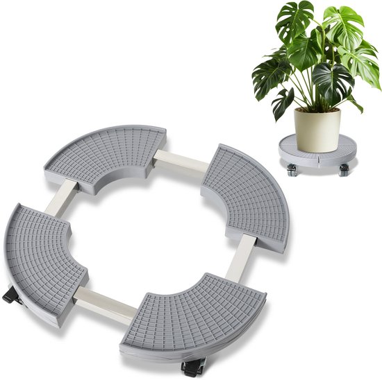 Plantentrolley - Diameter 38 cm tot 54 cm - Plantentrolley op wieltjes ...