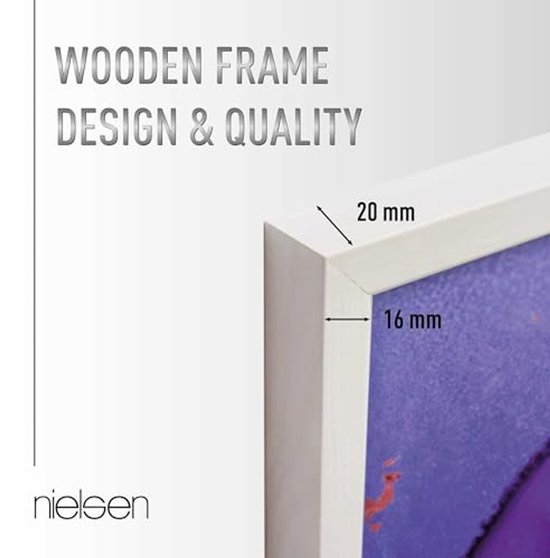 Witte Fotolijst 20x30 cm - Modern Houten Lijst voor Jouw Foto's | bol