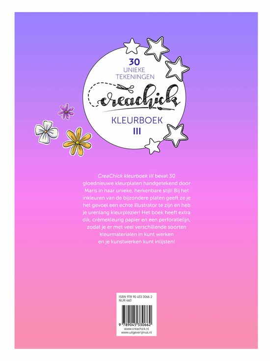 MUS creatief Creachick Kleurboek III - 30 handgetekende kleurplaten | bol