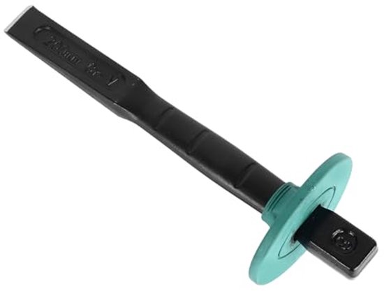 8 Inch Heavy Duty Flat Chisel with Hand Guard, Flat Head Rock Concrete ...