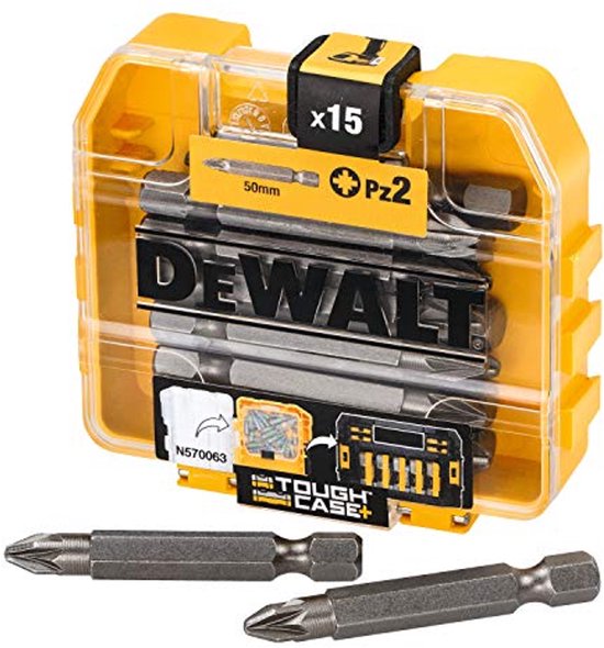 Schroevendraaier Bits Set van 15, 50 mm, Geel/Zwart | bol