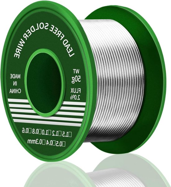 Allecto plus - Soldeertin 0.8mm 50g Loodvrije Soldeerdraad met ...