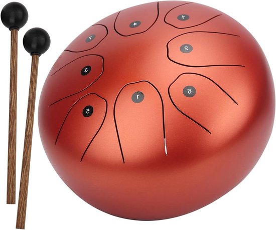Allecto plus - Stalen Tong Drum C in Oranje - Hand Pan Percussie ...