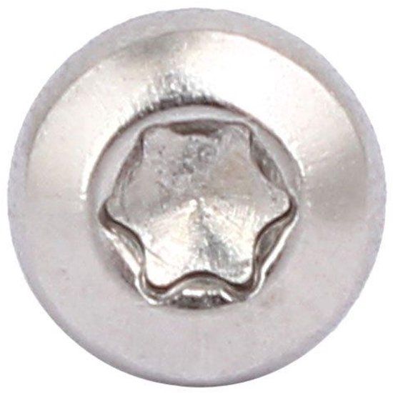 RVS Button Head Torx schroeven - 150 stuks - M3x4mm | bol