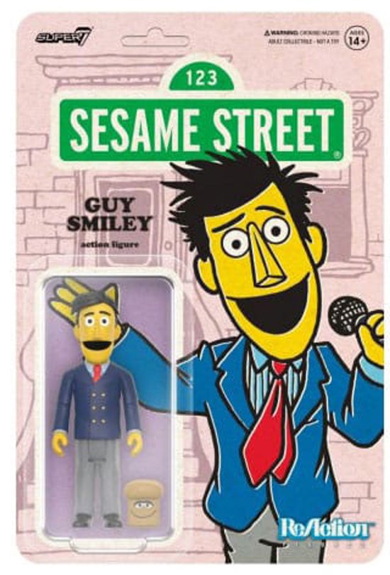 Super7 Sesame Street ReAction Action Figure Wave 02 Guy Smiley (met ...