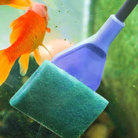 Aquarium Cleaning Set - 5 in 1 Aquarium Window Cleaner met Mes + Vissen ...