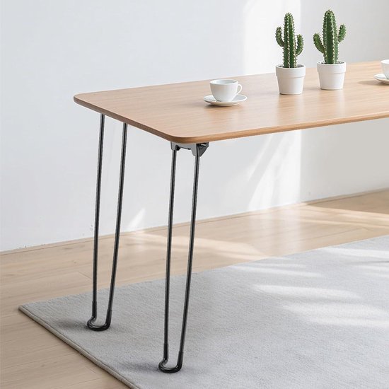 Inklapbare metalen tafelpoten 43 cm met beschermende poten voor ...