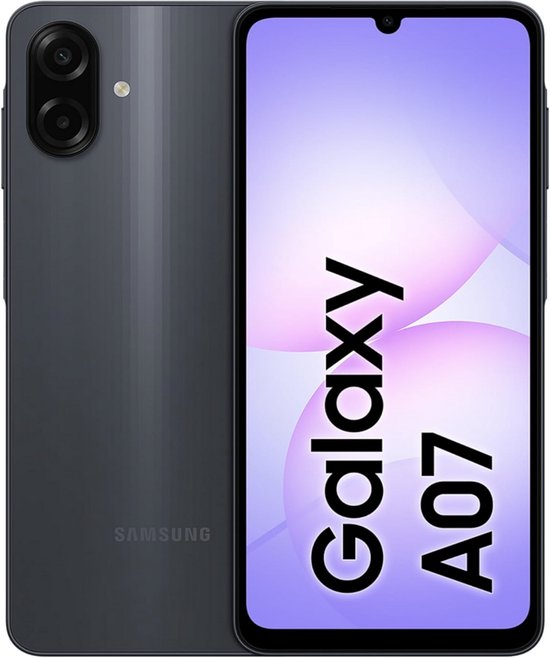 Samsung A07 - 64GB - Zwart | Dual SIM | NIEUW MODEL 2025 | bol