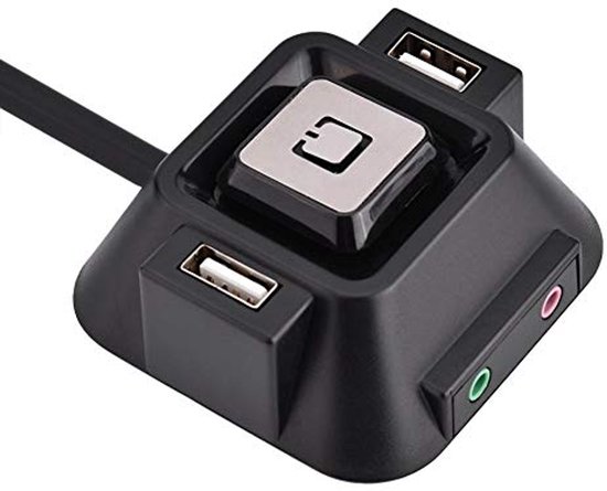 Desktop Computer Switch Desktop Enclosure Switch Dual USB Ports Power ...