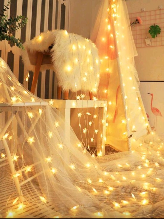 Led lampjes slinger - Sterretjes - 10 meter - 80 lichtjes - Warm white ...