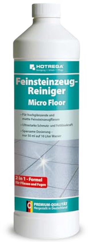 Porseleinen steengoed reiniger voor intensieve reiniging van tegels - 1 ...