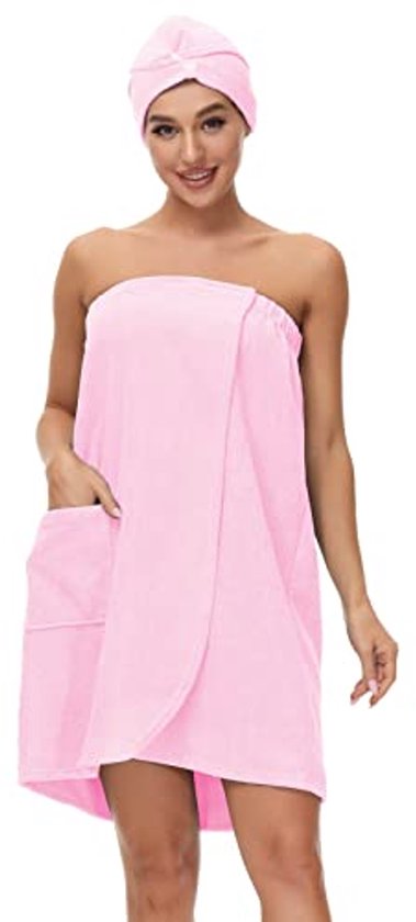 Dames Bad Wrap Handdoek - Verstelbare Strapless Microfiber Douche Wrap ...