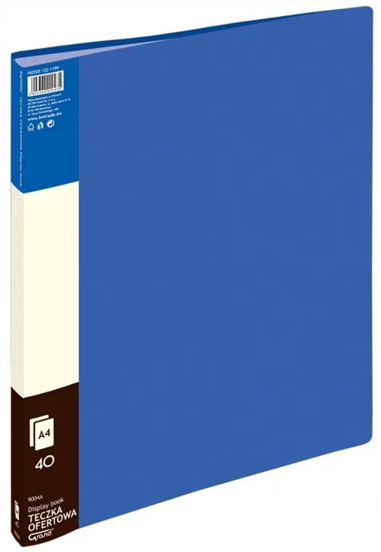 Grand Map A4 met 40 Insteekhoezen - Blauw | bol