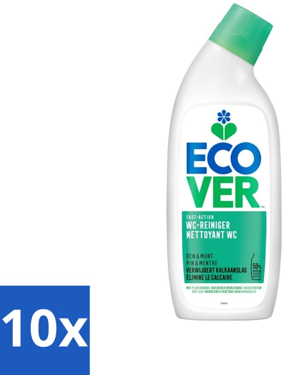 10 x Ecover - Toiletreiniger - Den & Munt - 750 ml - Kalkverwijderaar ...