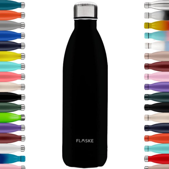 FLASKE Original 750ML - Night - RVS Drinkfles van 750ML - Geschikt als ...