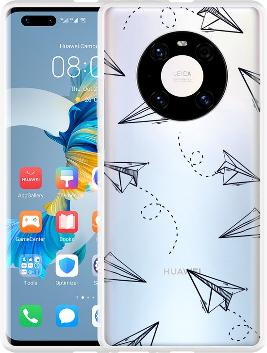 Huawei Mate 40 Pro Hoesje Paper Planes Designed by Cazy | bol.com
