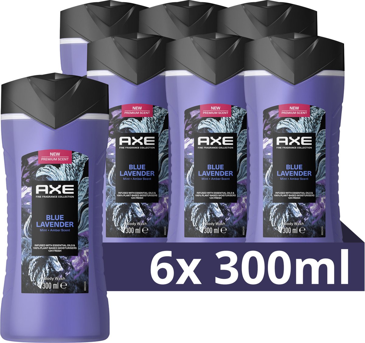 AXE Fine Fragrance Collection Blue Lavender Douchegel - 6 x 300 ml ...