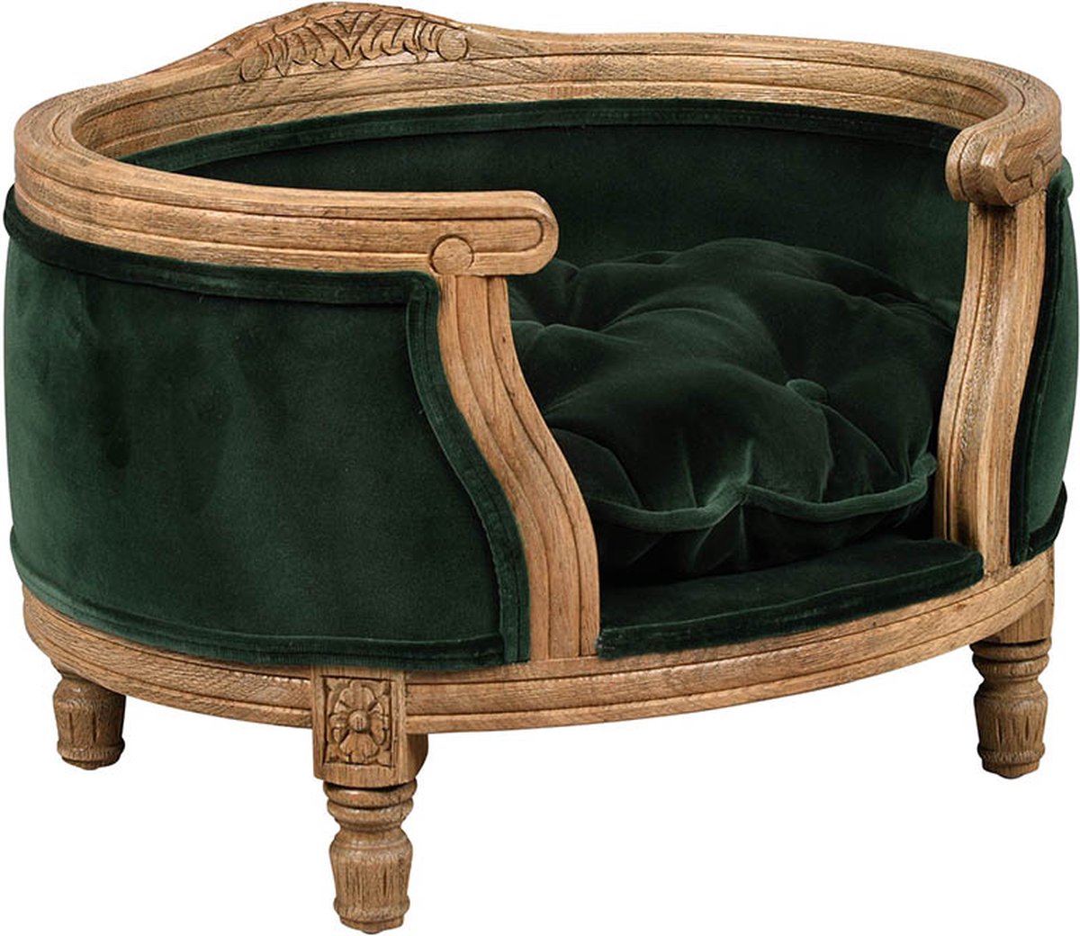 Lord Lou - George Groen Velvet S - Luxe Hondenmand - Luxe Kattenmand ...