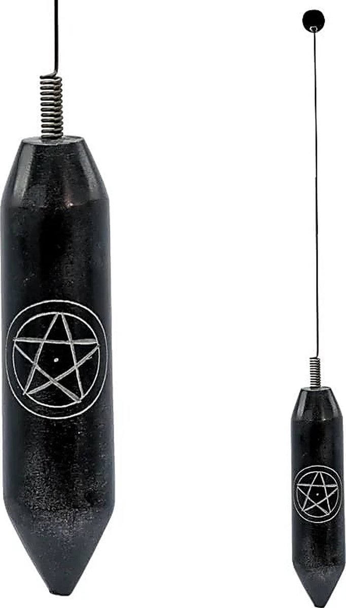 Biotensor met verenstalen spriet - Pentagram - 29cm - Staal | bol