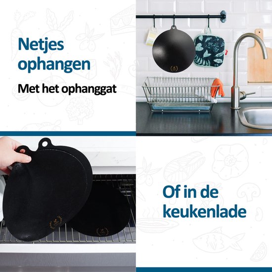 Sybra Inductie Beschermer - Pannenonderzetter - Set van 4 - 24CM ...