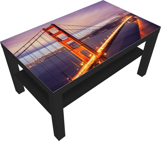 IKEA LACK - Table basse - Plateau en Verres - 90x55cm - Table d'appoint ...